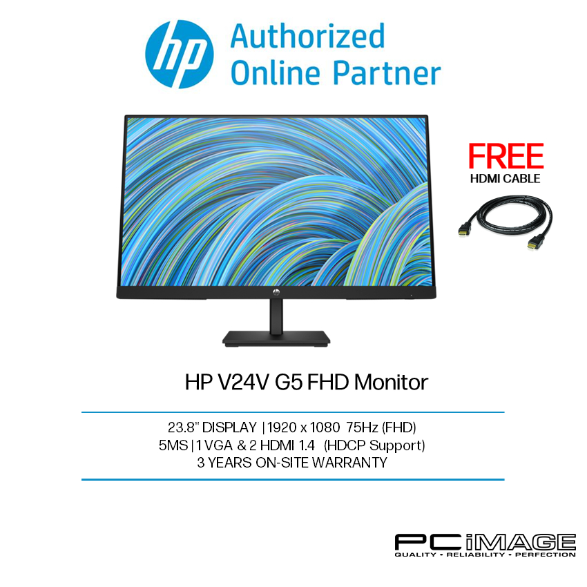 HP V24V G5 FHD Monitor | Shopee Malaysia