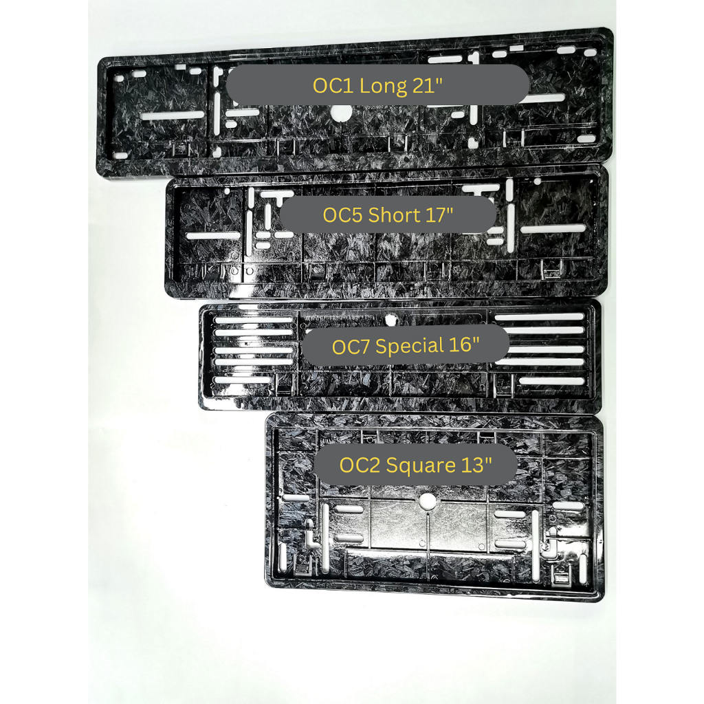 Forge Carbon Texture Universal Car Plate Holder / 4 standard size ...