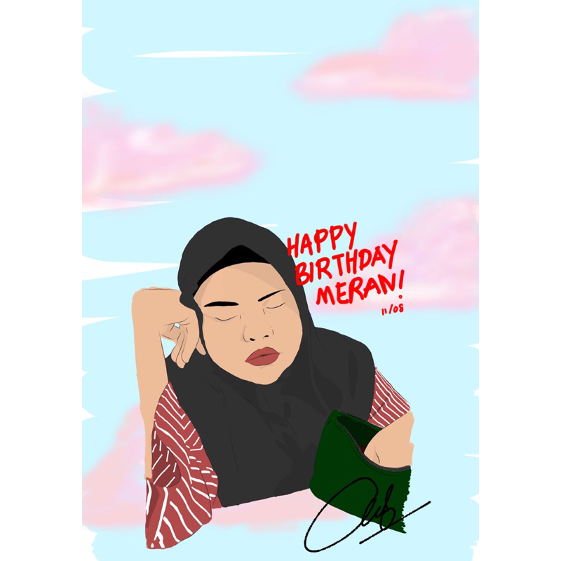 Digital Potrait Drawing Illustration Service (per person) | Shopee Malaysia