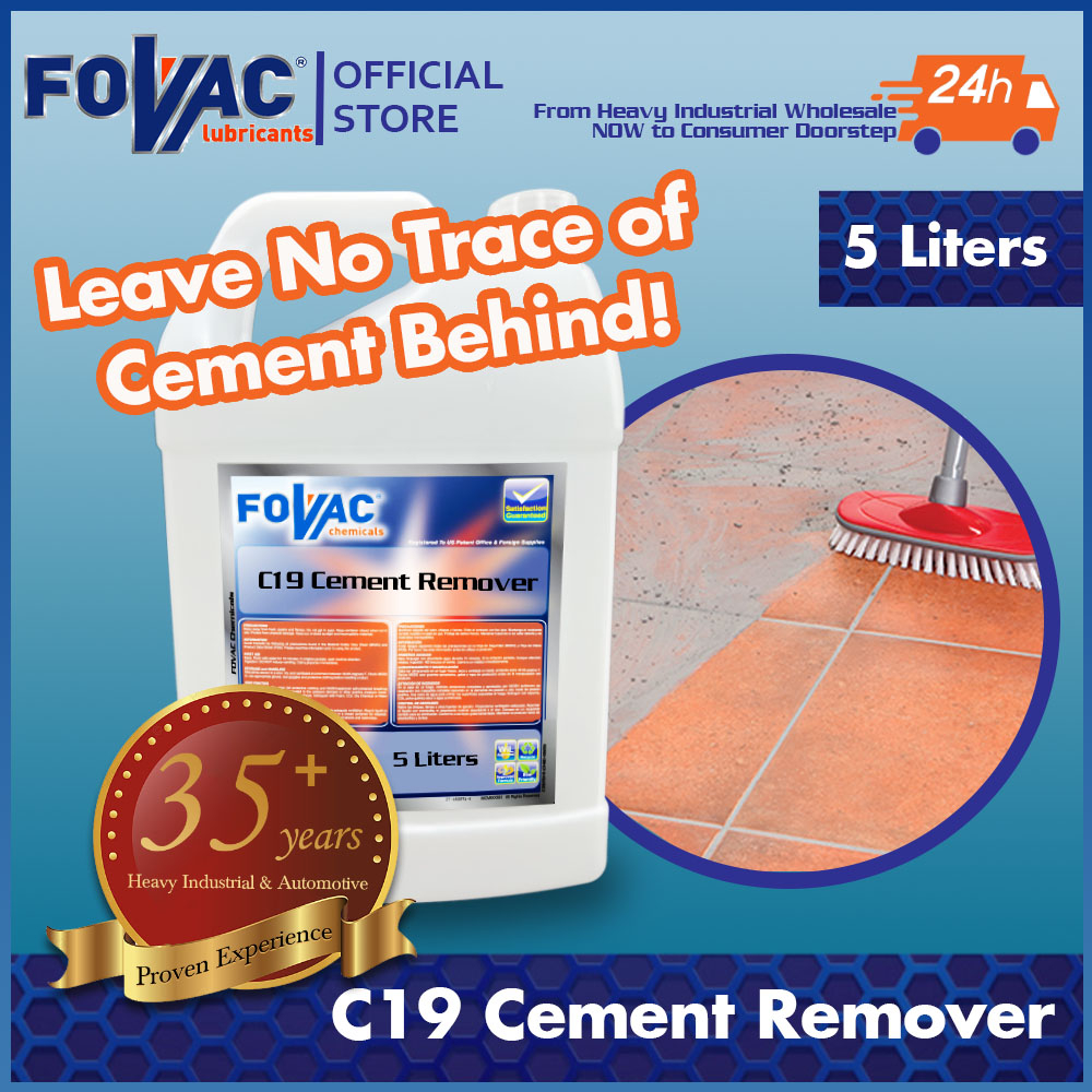 FOVAC C19 Cement Remover Tiles Cleaner / Pencuci Mozek Lantai Kesan ...