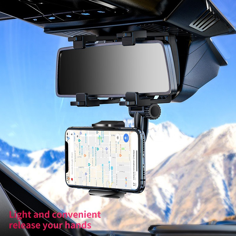 KAKUSIGA KSC-525 Universal 360° Rotation Car RearView Mirror Mount ...