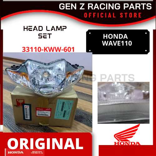 Honda Wave 110 Head Lamp Unit Head Light (Original)Headlamp Lampu ...