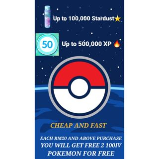 🔥🌟POKEMON GO FARMING STARDUST AND XP SERVICE🔥🌟 | Shopee Malaysia
