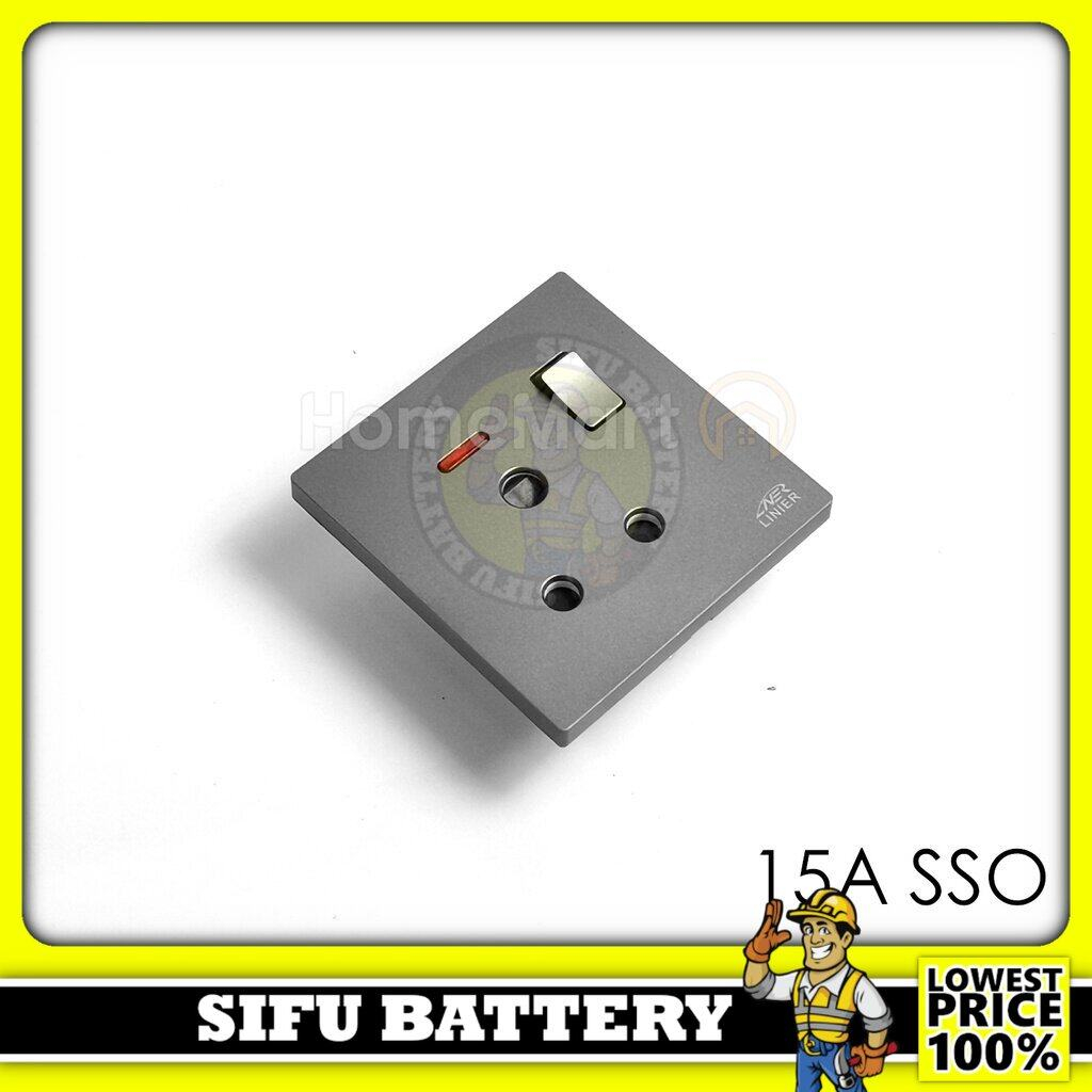 SIRIM【LINIER ULTRA SLIM】 Switch Socket Modern Wall Switches SPACE GREY ...
