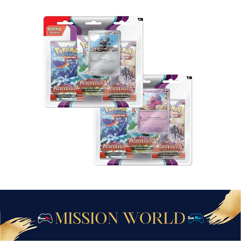 Pokémon TCG Scarlet & Violet Paldea Evolved Blister Pack (3 packs ...