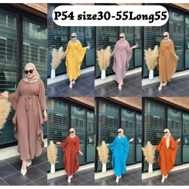 dress kaftan/dress muslimah/dress jalan | Shopee Malaysia