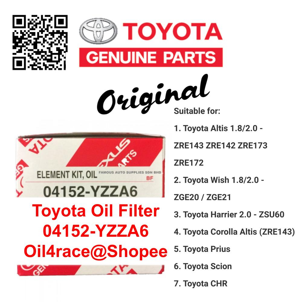 Genuine Toyota Oil Filter (Original) 04152-YZZA6 | Shopee Malaysia