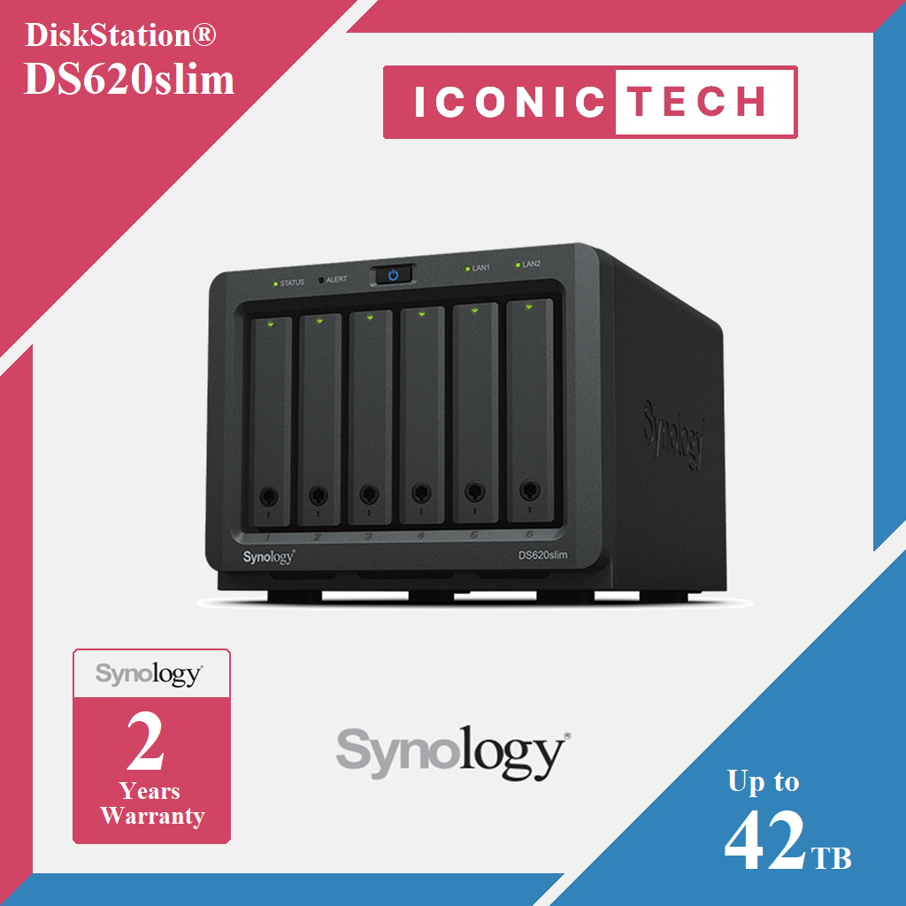 Ready Stock Synology DiskStation DS620slim 6-Bay NAS Enclosure | Shopee ...