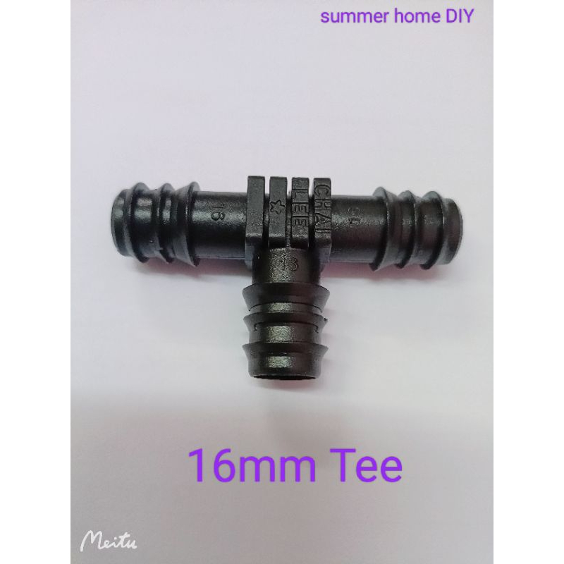 (10Pcs)16mm Polypipe Fitting Fertigasi/Tee/Elbow/Straight Coupling/End ...
