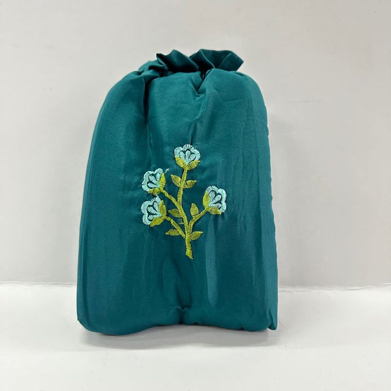 Telekung Travel Mini Pouch Telekung Dewasa Sulam Bunga [Free Beg ...