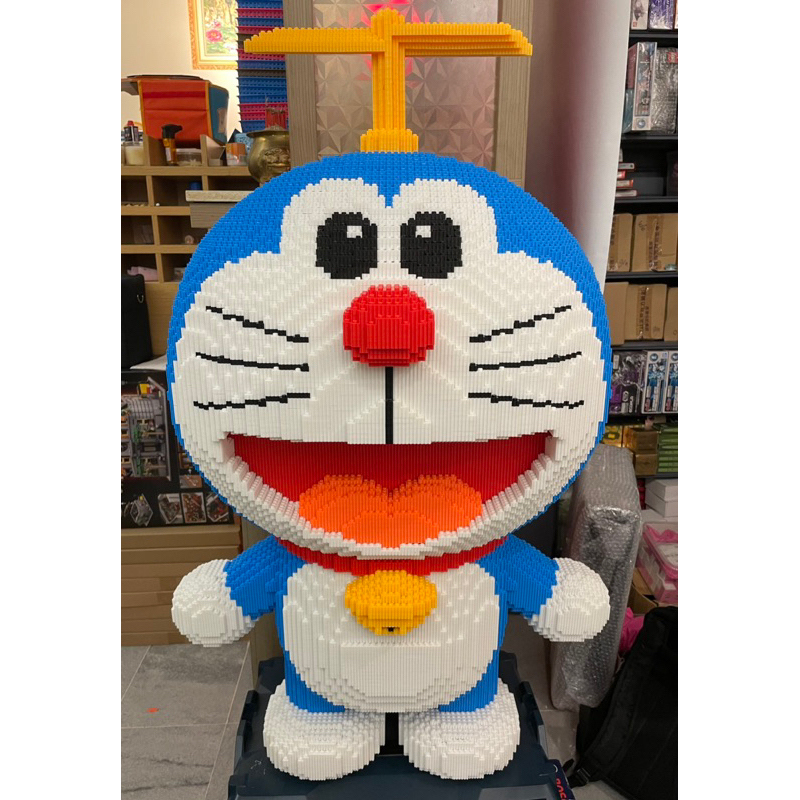 Doraemon Blue Fatty 100cm Building Blocks Bricks Assembling Toys Cat ...