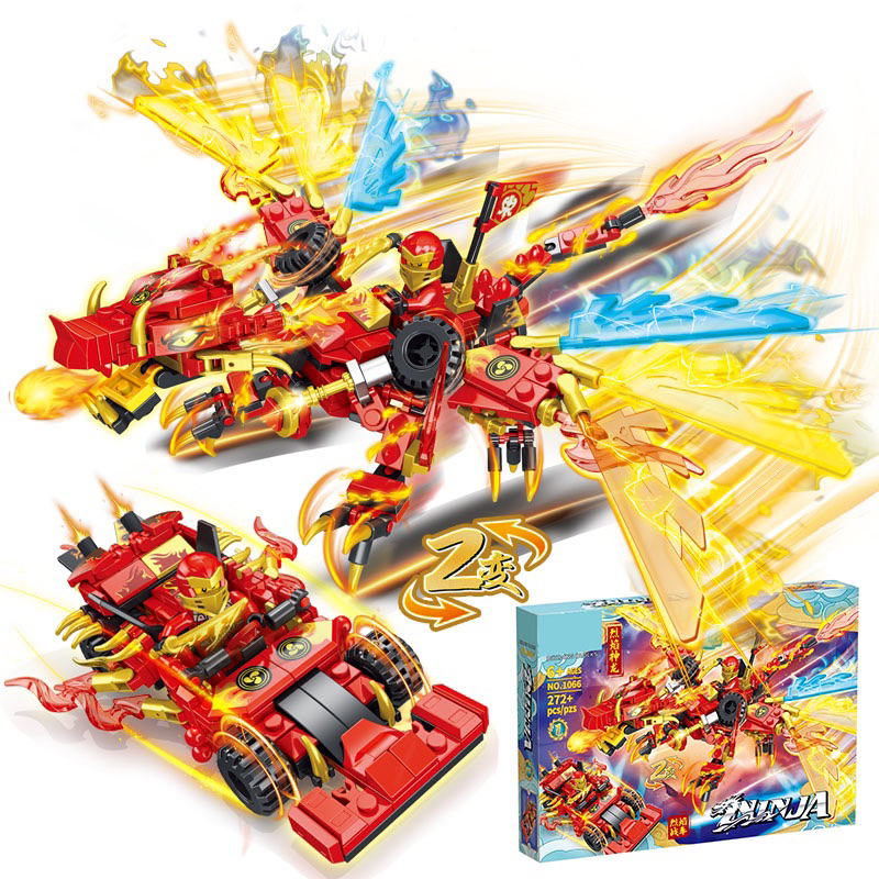 Ninja Warrior Mecha Model Puzzle Assembled Boys Small Particles ...