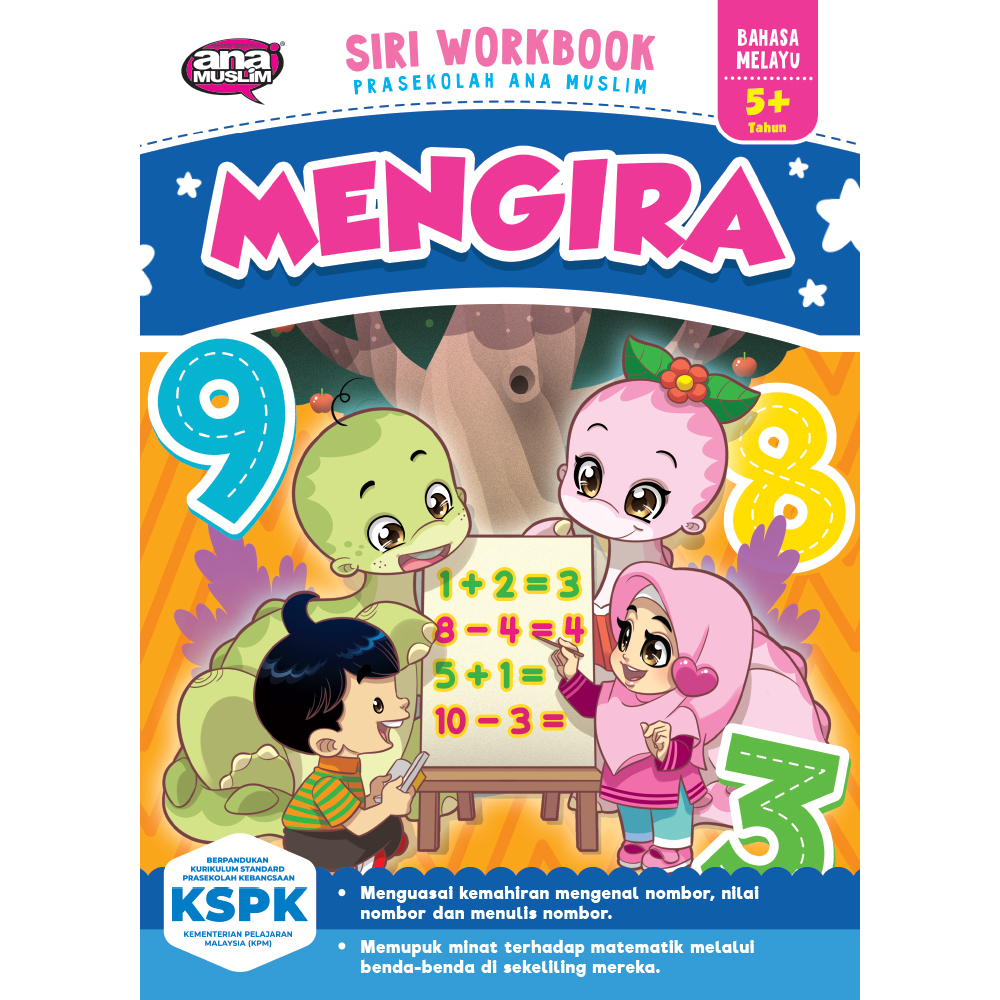 WORKBOOK / BUKU KERJA PRASEKOLAH - MENGEJA/MENULIS/MENGIRA/SPELLING ...