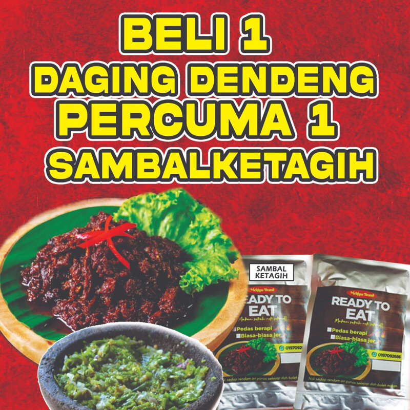 SAMBAL DAGING DENDENG (BELI 1 PERCUMA 1 SAMBAL HIJAU) | Shopee Malaysia