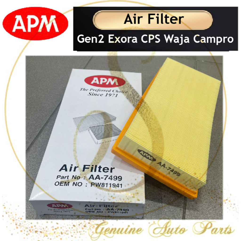 (100% Original APM ) Air Filter - Proton Gen 2 / Exora CPS / Waja ...