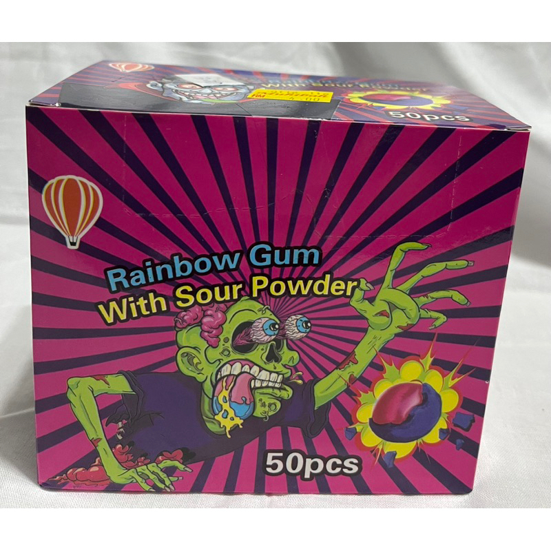Rainbow Gum With Sour Powder 50pcs | Shopee Malaysia
