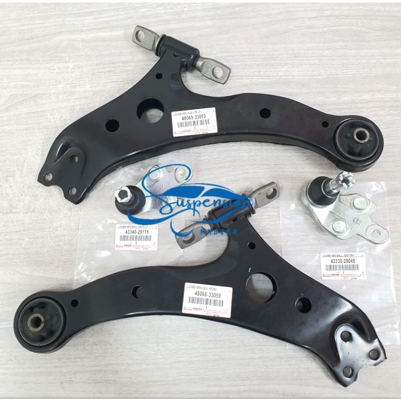 4 IN 1 SET-FRONT LOWER ARM/BALL JOINT- TOYOTA ALPHARD ANH10/MNH10/CAMRY ACV30/ESTIMA ACR30/MCR30 ...