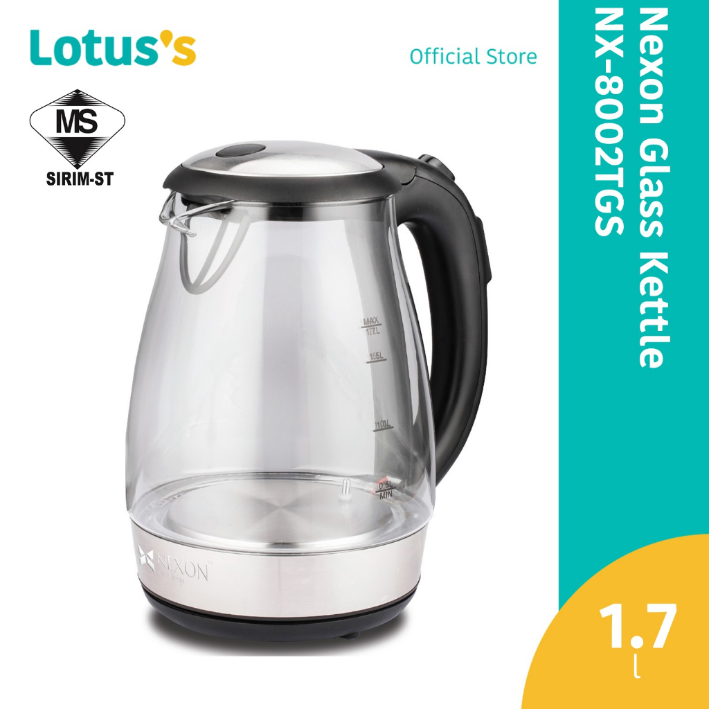 Nexon 1.7L Glass Kettle (NX-8002TGS) | Shopee Malaysia