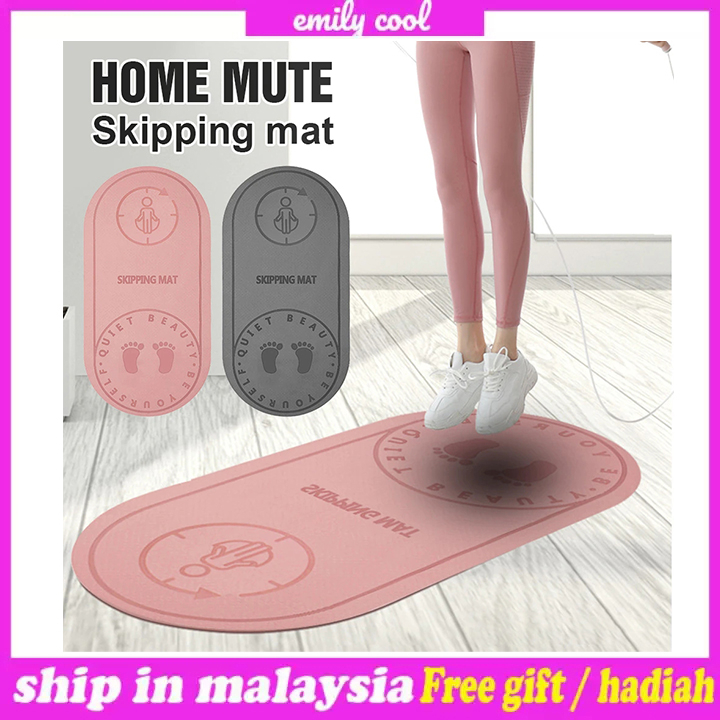 [M'sia] Ready Stock Jump Rope Yoga TPE Mat Skipping Floor Workouts for ...