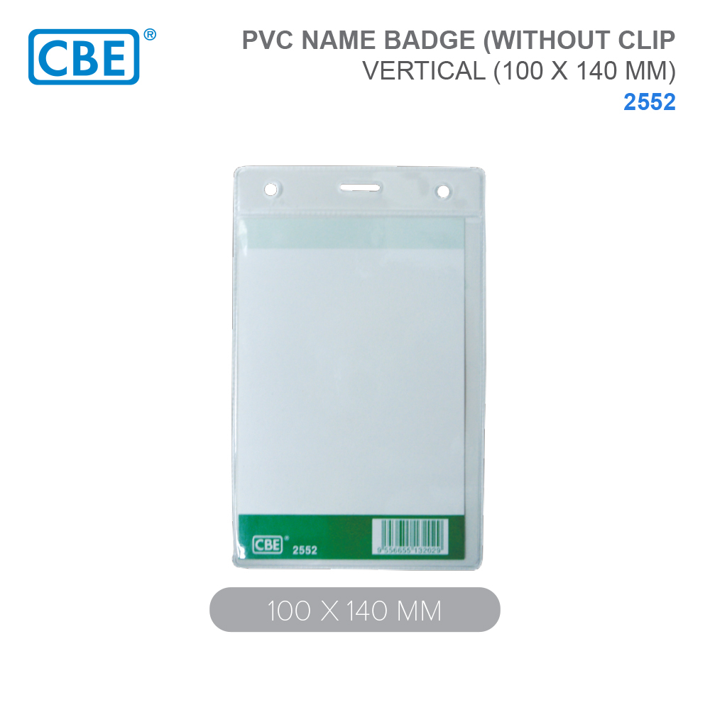 CBE PVC Name Badge | ID Card Holder (Without Clip) | Shopee Malaysia