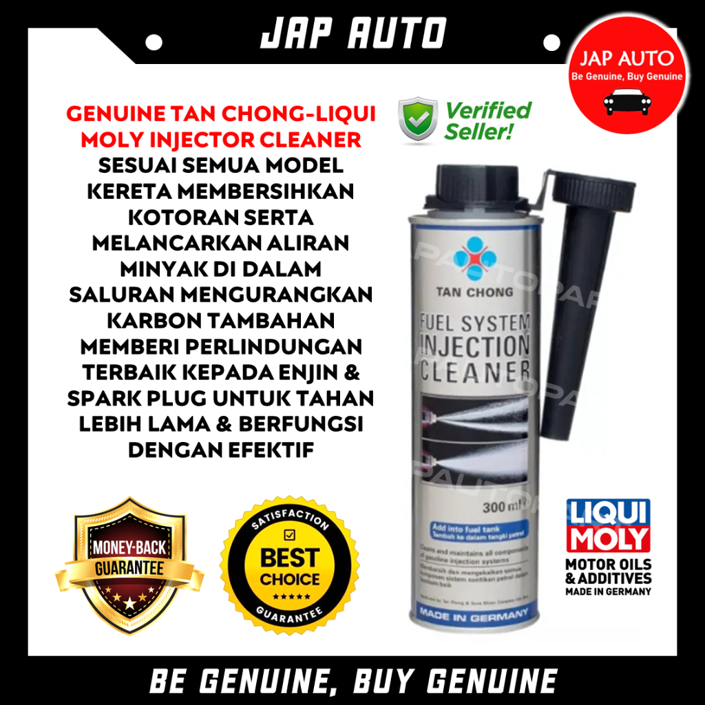 Tan Chong-Liqui Moly Fuel Injector Injection Cleaner 300mL Gasoline Petrol Proton Perodua Honda ...