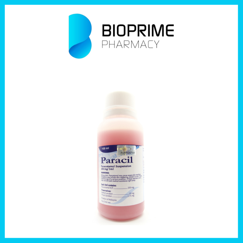 PARACIL SYRUP (Strawberry) 250MG/5ML 100ML | Shopee Malaysia