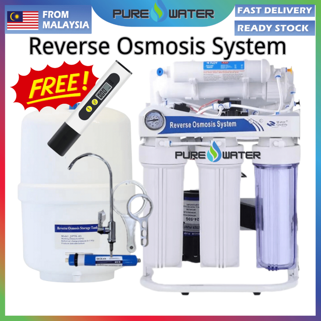 Undersink Reverse Osmosis RO Water System With Stand 3.2 Gallon Water ...