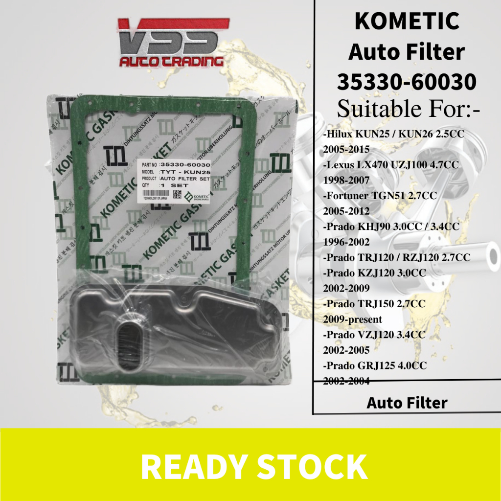 Auto Filter 35330-60030 For Toyota Hilux / Lexus LX470 / Fortuner ...
