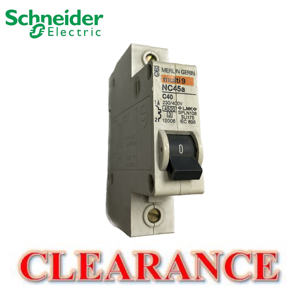 MERLIN GERIN NC45A C10 (12001) / C20 (12003) / C25 (12004) / C40 (12006 ...