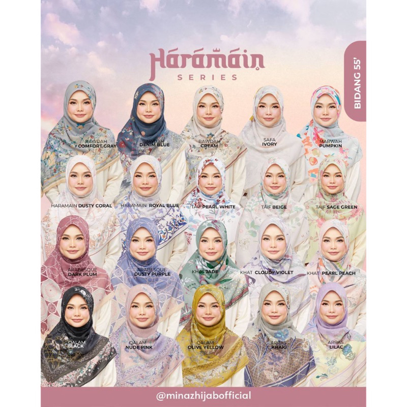 MINAZ HIJAB (HARAMAIN SERIES) | Shopee Malaysia