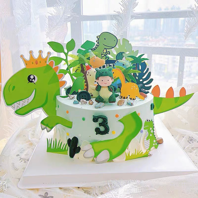 Dino Kek topper dino cake topper🦖stock ready/hiasan kek | Shopee Malaysia