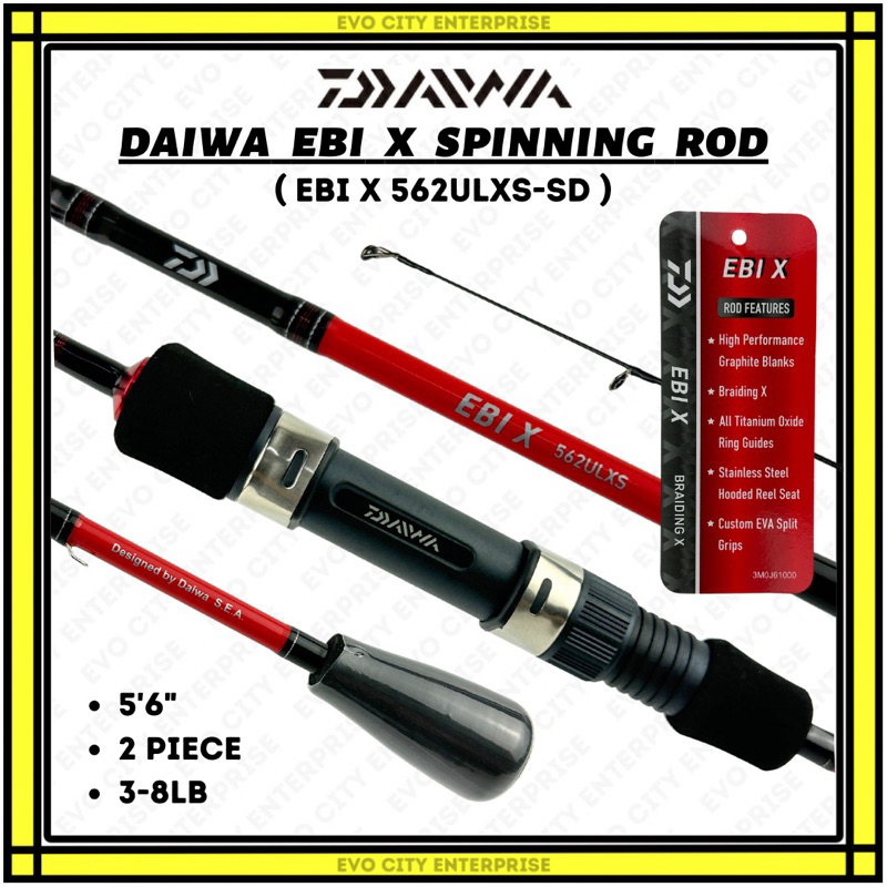 Daiwa Ebi X Ultralight Spinning Rod | Shopee Malaysia