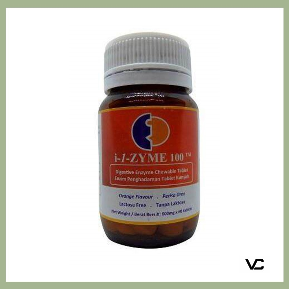 [EXP:04/2026] I-1-ZYME 100 DIGESTIVE ENZYME CHEWABLE TABLET ORANGE FLAVOUR 60'S | Shopee Malaysia