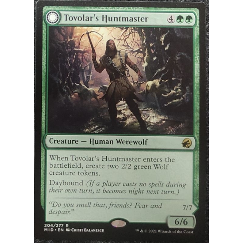Magic The Gathering : Tovolar's Huntmaster Rare Innistrad: Midnight ...