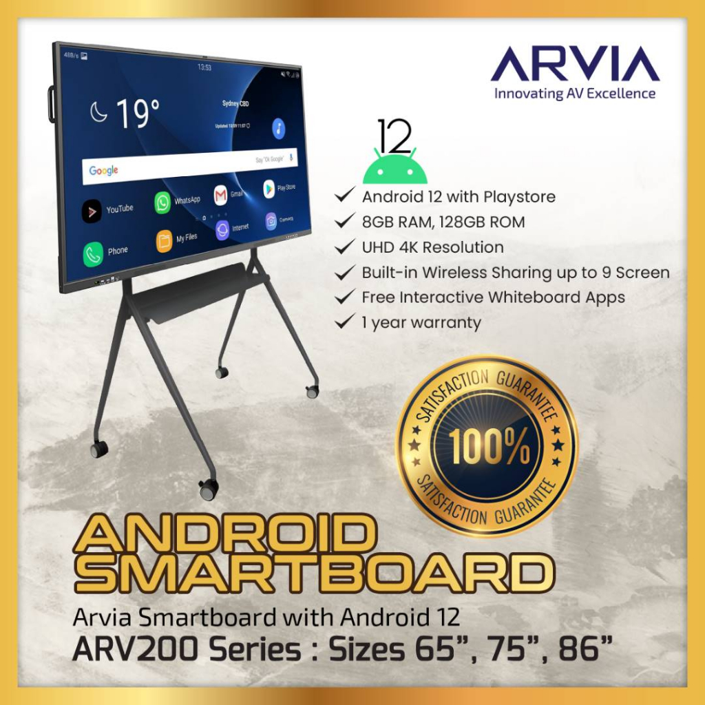 Arvia Smartboard Android ARV200 (Without stand) | Shopee Malaysia
