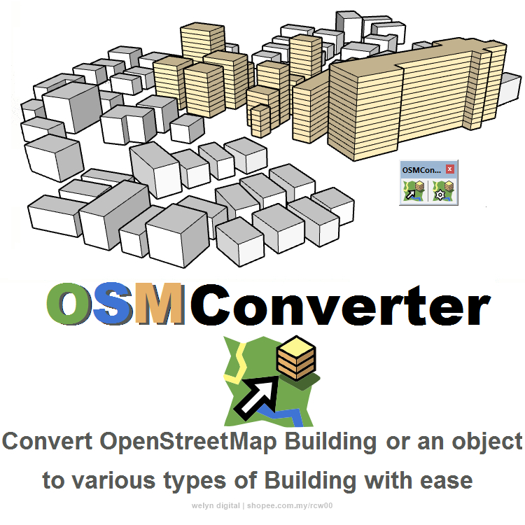SketchUp | Plugins | Tutorial 2024 OSM convertor - Convert any group to ...