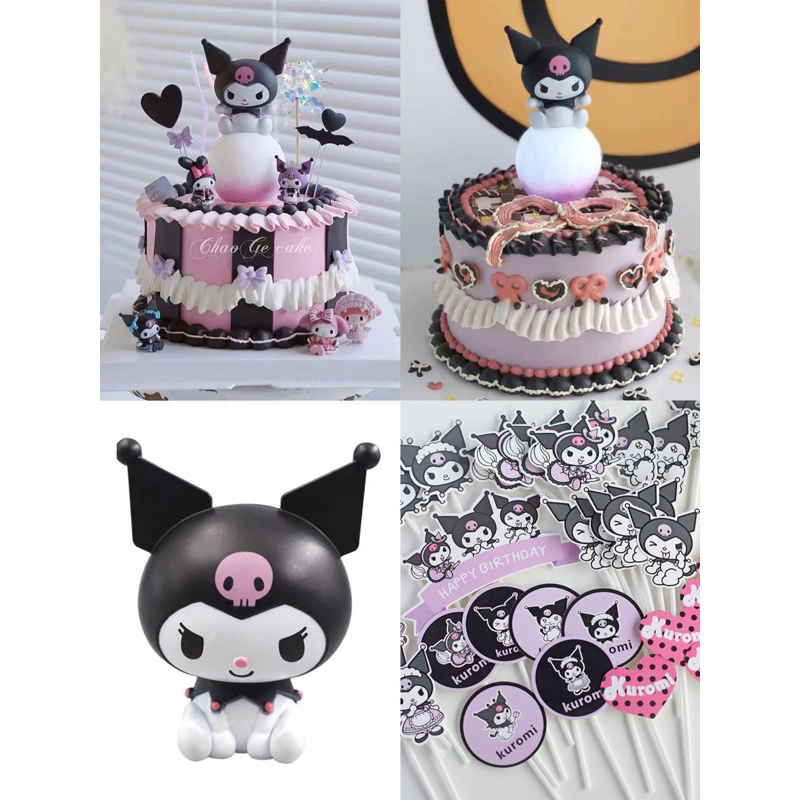 Ready Stock Kuromi Theme Cake Topper Cake Decoration Birthday cake for ...