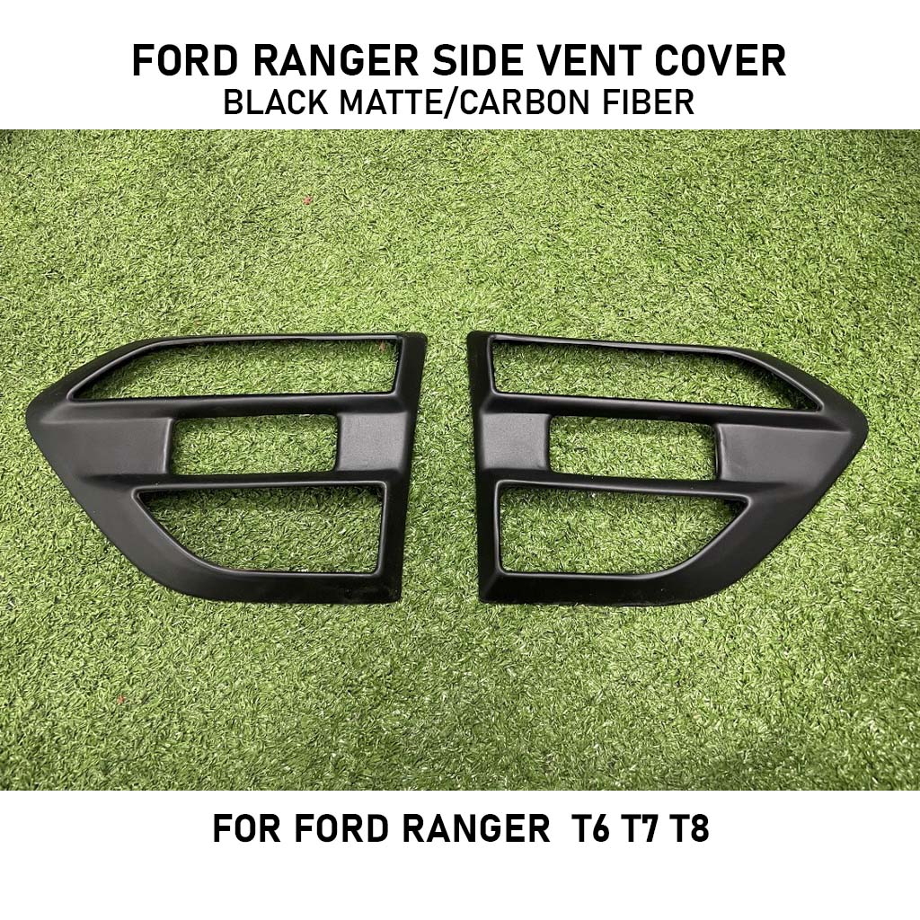 FORD RANGER T6 T7 T8 SIDE VENT COVER CARBON Fibre / Matte Black FORD ...