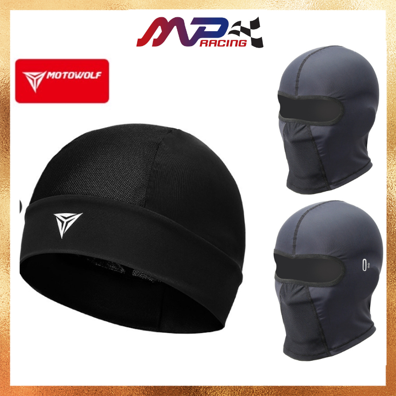 MOTOWOLF Skull Cap,Ice Silk,Sarung Kepala,Head Buff Cover Balaclava ...