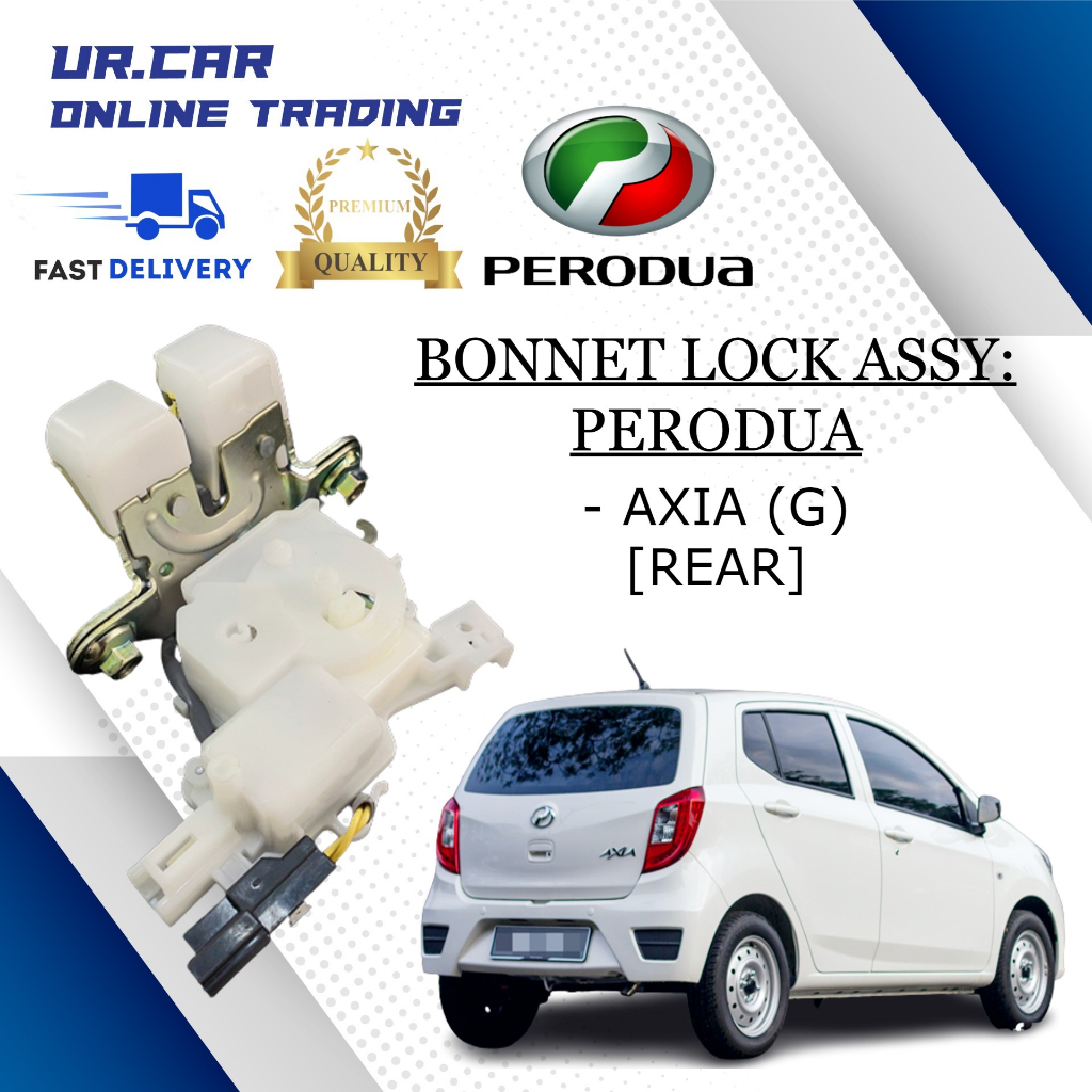 PERODUA AXIA BONNET LOCK [REAR] BELAKANG 100% PERODUA PRODUCT READY ...