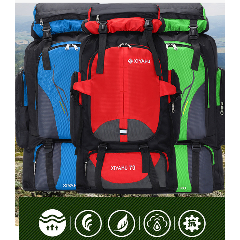 70L Camping Hiking Backpack Large Capacity Mountaineering Pack ...