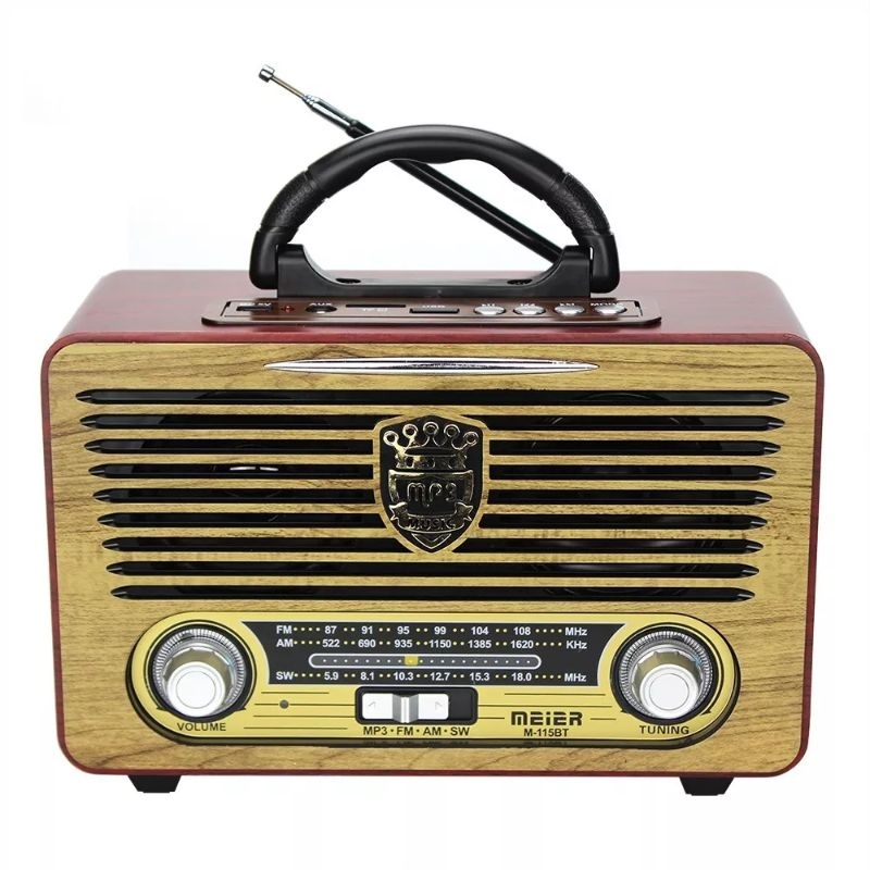 AM FM Shortwave Radio Retro Speaker Transistor Radio 3 Way Power ...