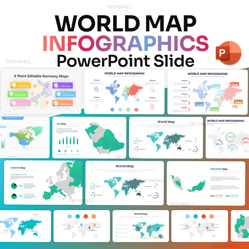 World Map Infographics PowerPoint Presentation Template | Easy Edit ...