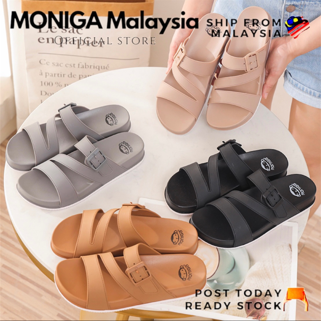MONIGA - New Collection Muslimah Friendly Sandals | Sandal Perempuan ...