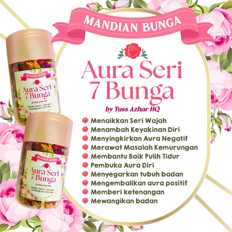 Mandian Bunga Aura Seri 7 Bunga SERI WAJAH + AURA POSITIF + JODOH ...