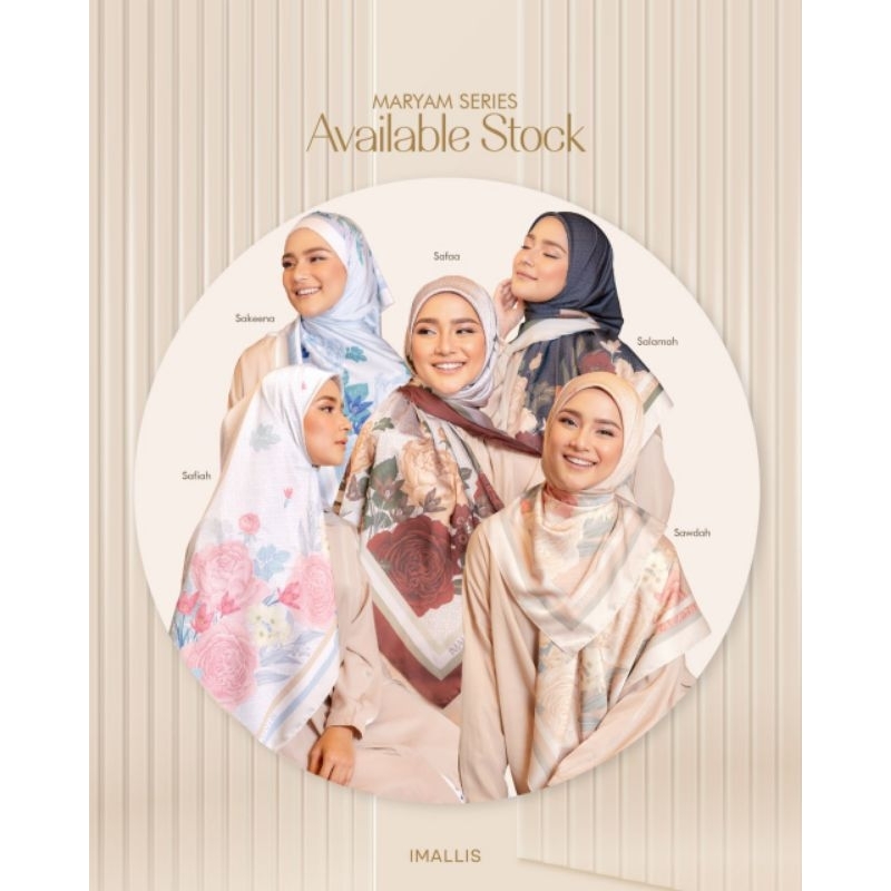 🔥💢💥[READY ST🔥OCK!!!]💥💢🔥TUDUNG BAWAL IMALLIS MARIAM SERIES MATTE SATIN ...