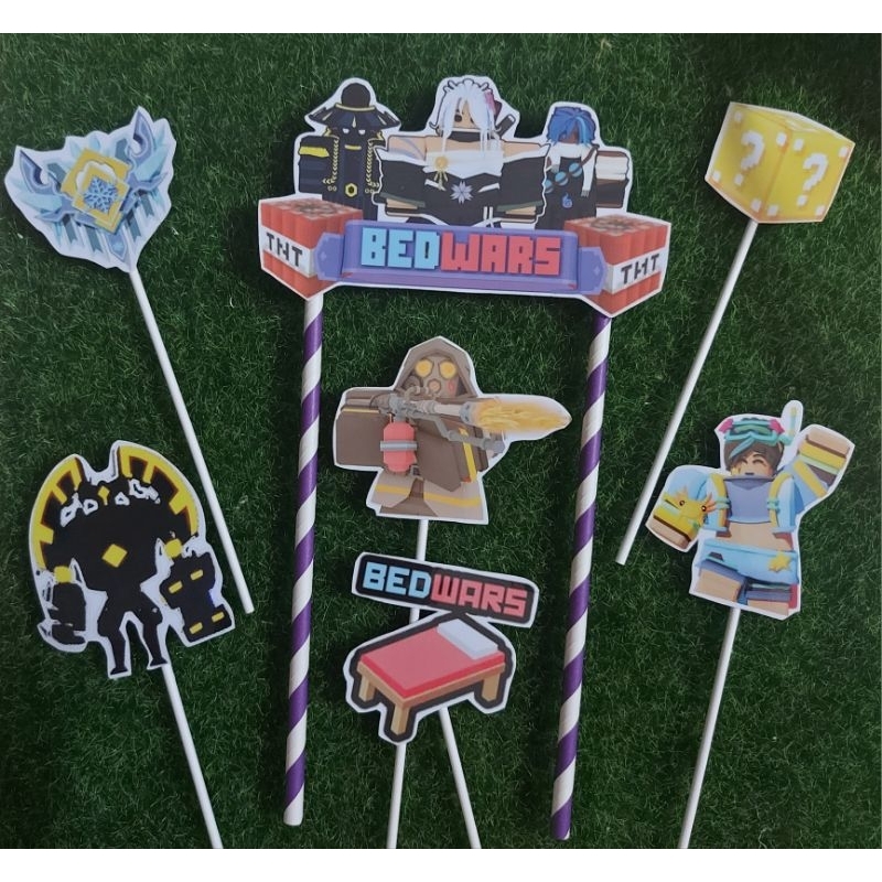 topper cake robloxx Bedwarsgamers!! | Shopee Malaysia