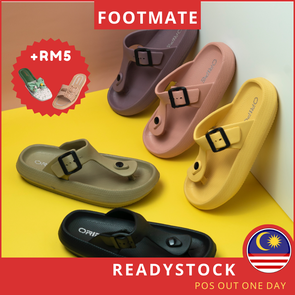 Footmate Oripe Sandal Women Sandal Kasut Perempuan Kasut Wanita Selipar ...