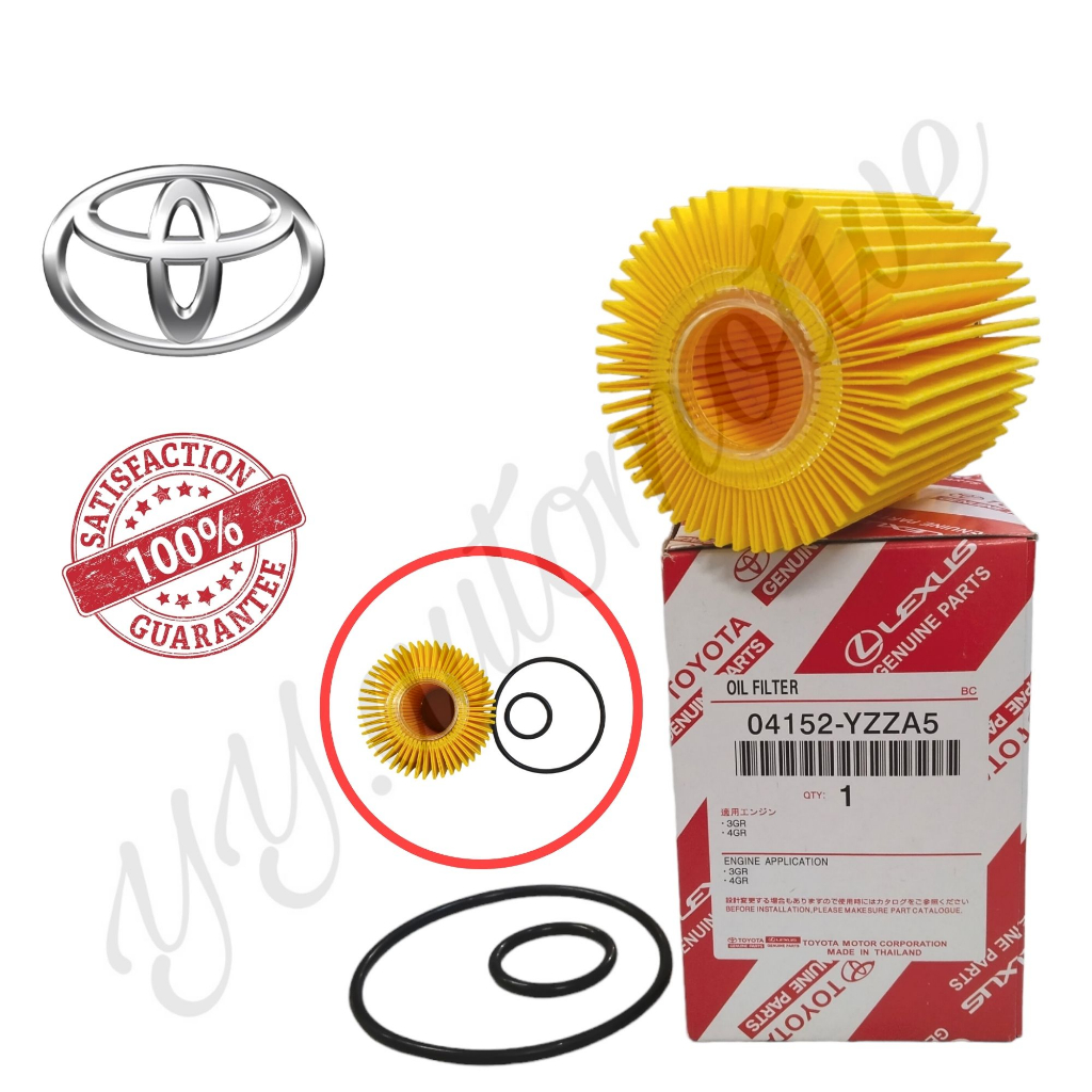 04152-YZZA5 TOYOTA OIL FILTER FOR MARK X 2.5 GRX120 GRX130 LEXUS IS250 FJ CRUISER PRADO ENGINE ...