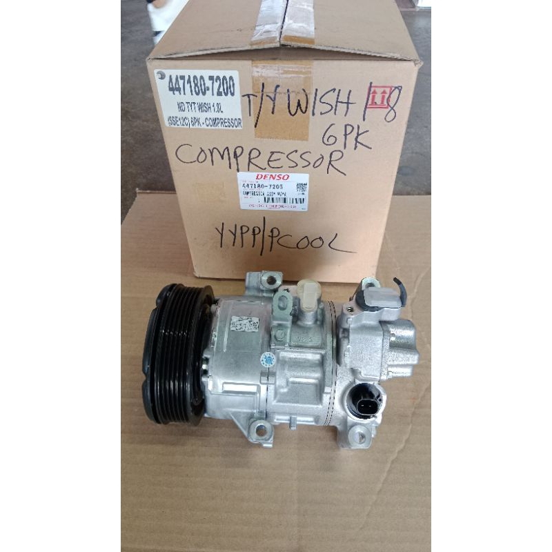Toyota Wish 1.8 6pk A/C Compressor Assy W/Magnet Clutch (Denso/Original ...